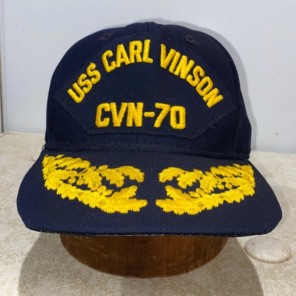 Vintage | Accessories | Vintage Uss Carl Vinson Cvn7 Snapback Hat ...